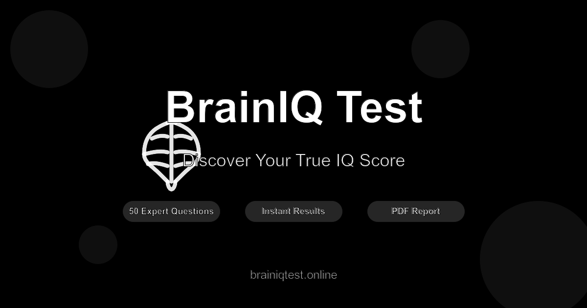 BrainIQ Test - Discover Your True IQ Score